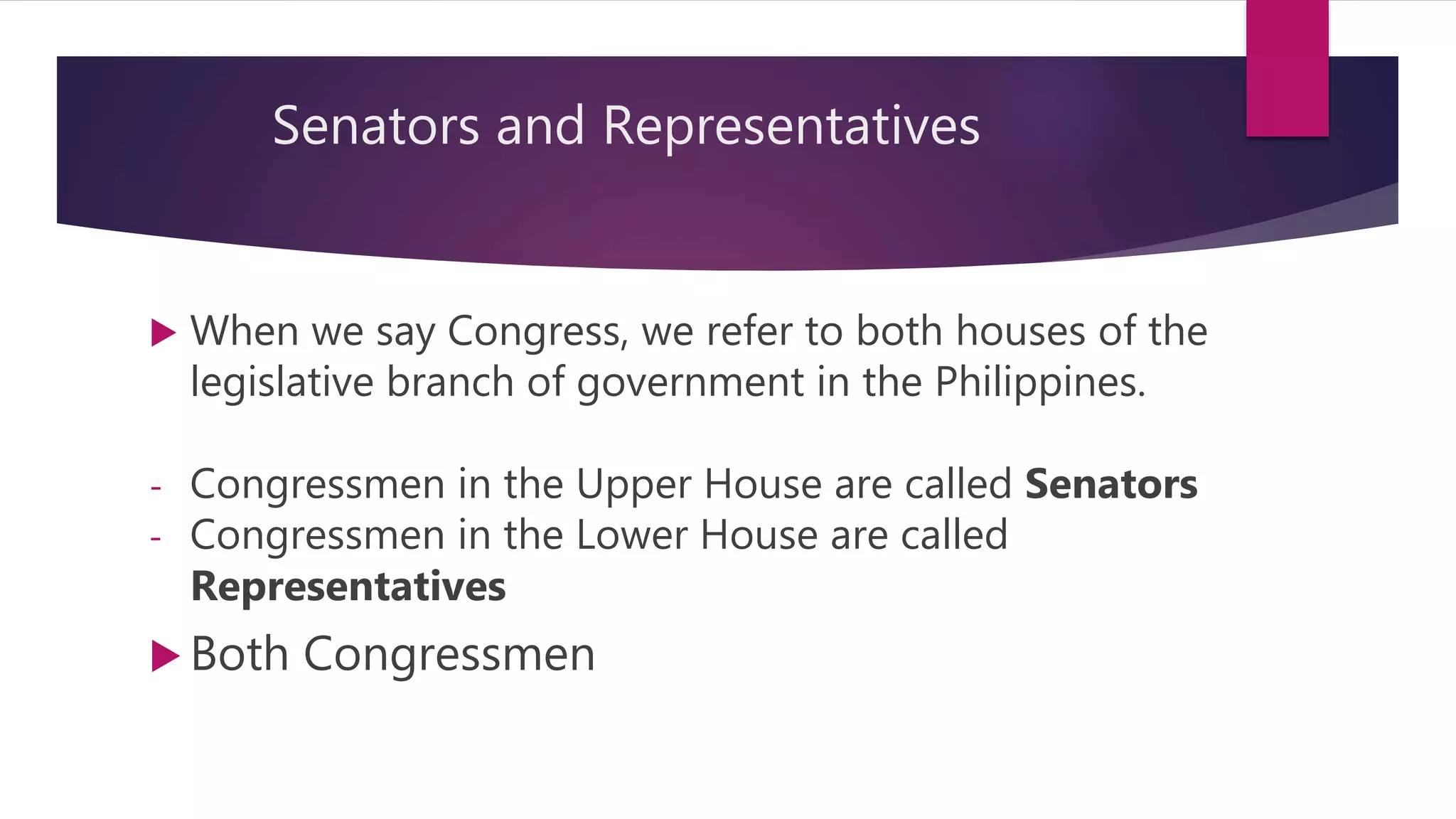 ARTICLE 6: LEGISLATIVE DEPARTMENT | PPTX