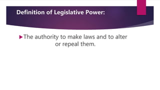 ARTICLE 6: LEGISLATIVE DEPARTMENT | PPTX