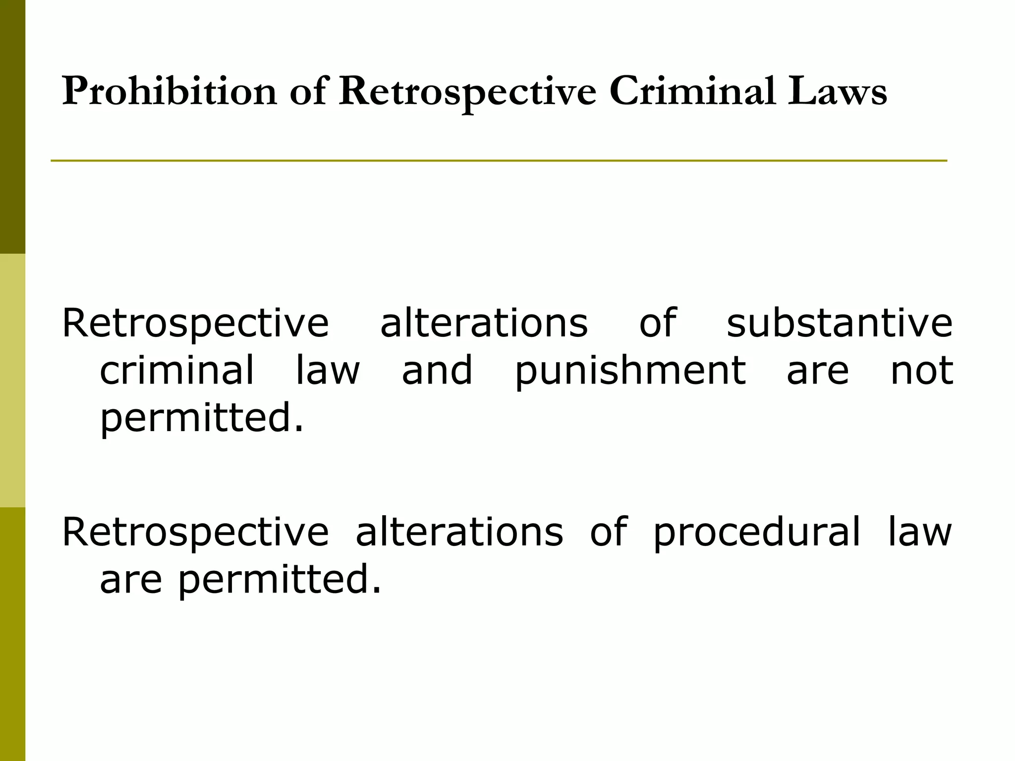 Article 7 prohibition of retrospective criminal law | PPT