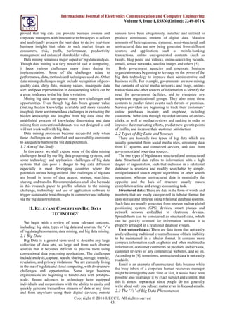 Overcomming Big Data Mining Challenges for Revolutionary Breakthroughs ...