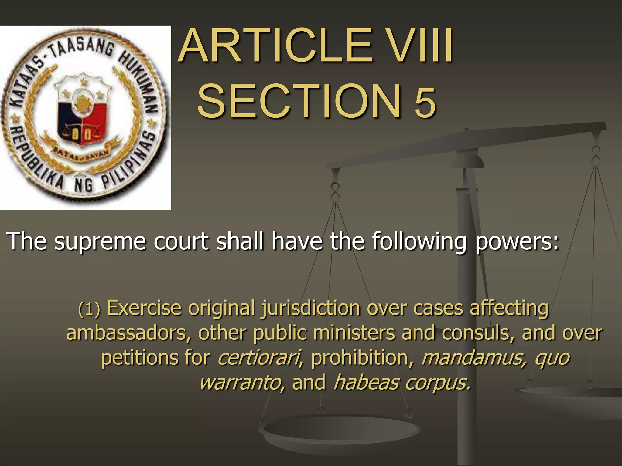 Article 8 Section 5 7 | PPTX