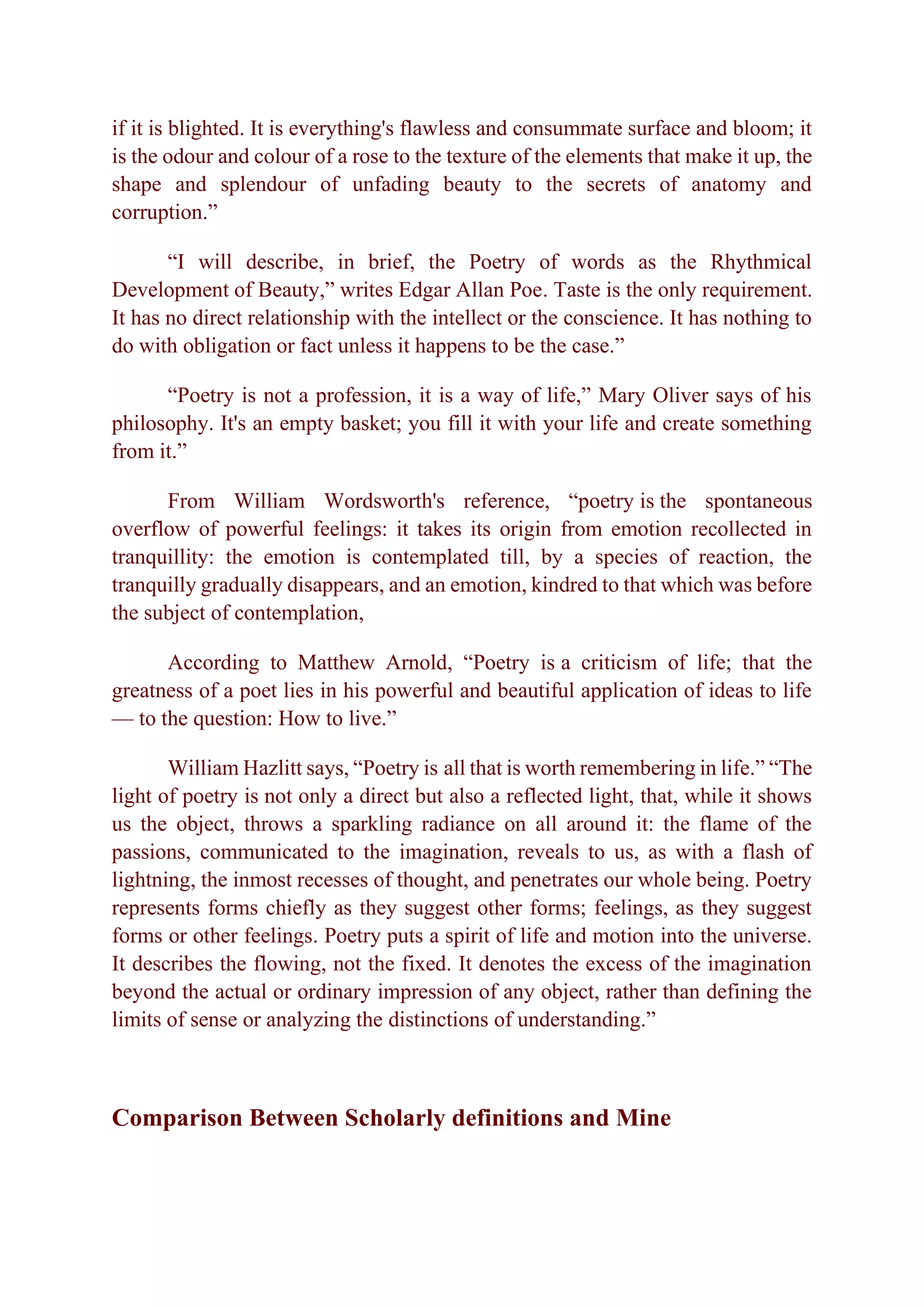 Poetry and Its Function | PDF