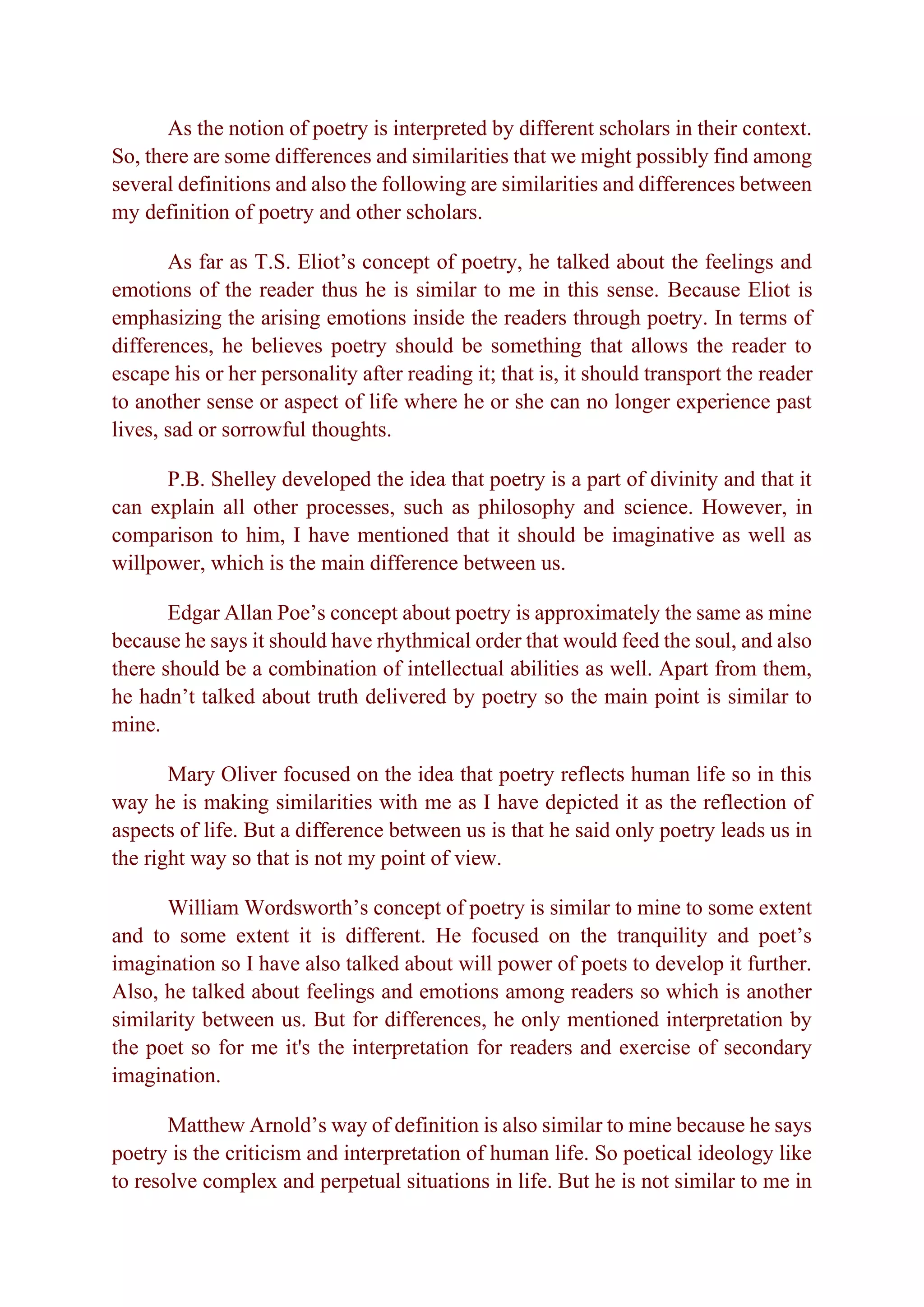 Poetry and Its Function | PDF