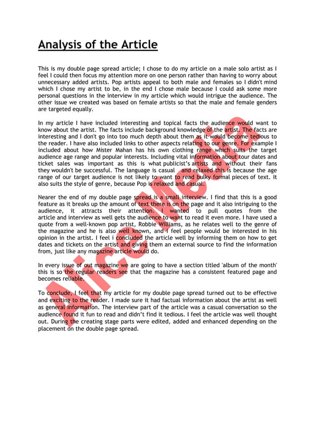 Article analysis | DOCX