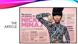 Article analysis | PPT