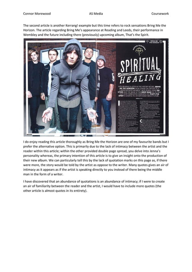 AS Media Coursework: Article Analysis. | PDF