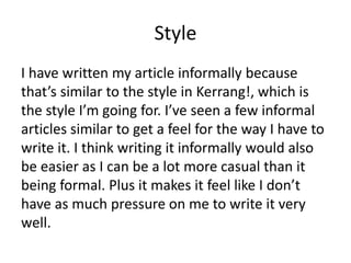 Article Analysis | PPTX