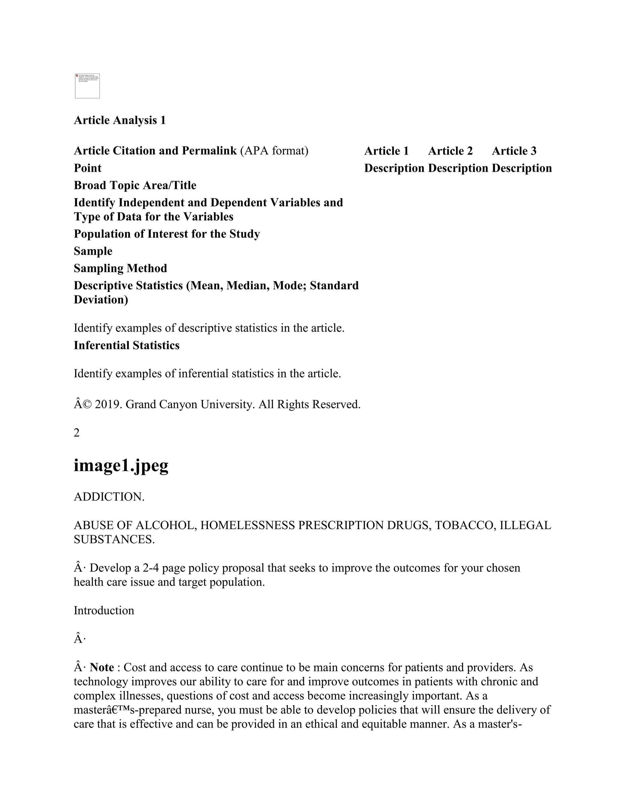 Article Analysis 1Article Citation and Permalink (APA format).docx