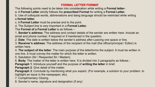 Article and letter writing X English | PPTX