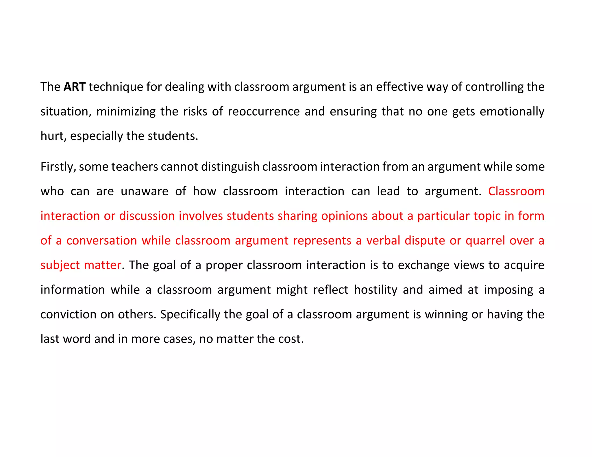 Managing Classroom Argument | PDF | Educational Assessment | Education