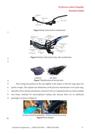 Motorcycles for Transporting Agricultural Products and Modifications | PDF