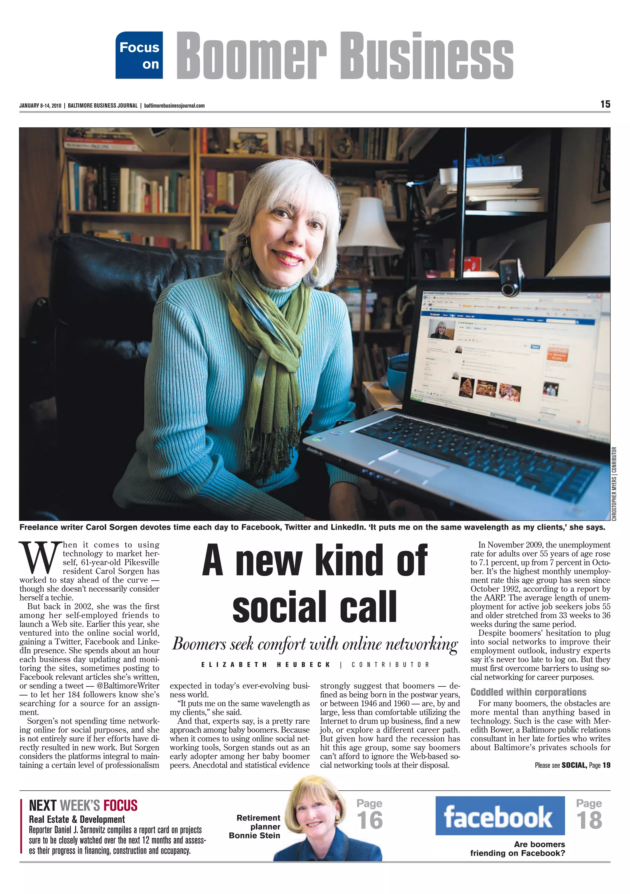 Baltimore Business Journal "A New Kind of Social Call" | PDF