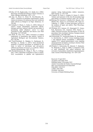 THE INVOLVEMENT OF GUAIACOL PEROXIDASE IN EMBRYO DEVELOPMENT OF Vigna ...