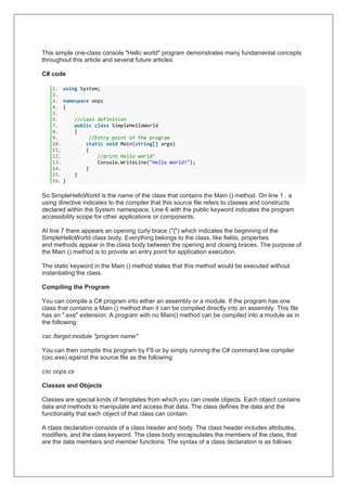 Object-oriented programming (OOP) with Complete understanding modules | PDF