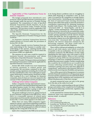 Article by ca. sudha g. bhushan on thin capitalisation | PDF | Stocks ...