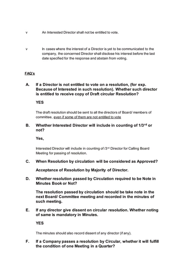 Article circular resolution | DOCX | Business Accounting & Finance ...