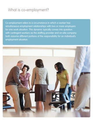Co-employment and Managed Service Providers | PDF