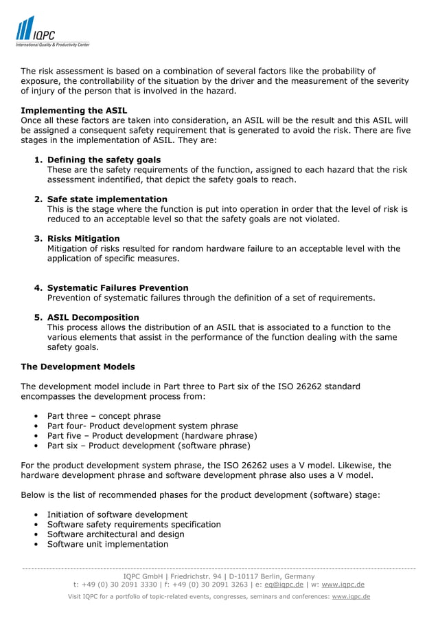 Requirements of ISO 26262 | PDF