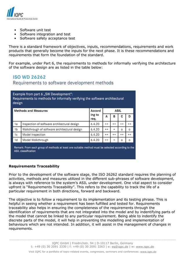 Requirements of ISO 26262 | PDF