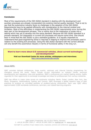 Requirements of ISO 26262 | PDF