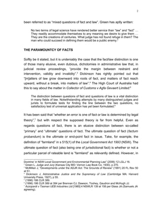 THE EVER ELUSIVE FACT/LAW DISTINCTION | DOC