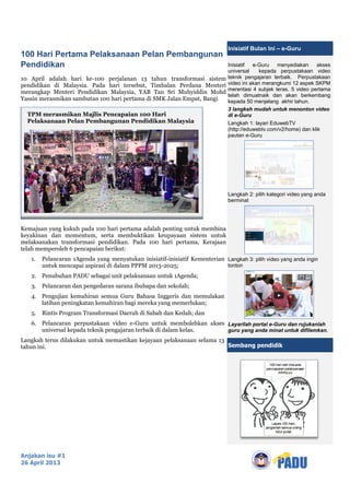 Anjakan: Buletin Bulanan Transformasi Kementerian Pelajaran Malaysia ...