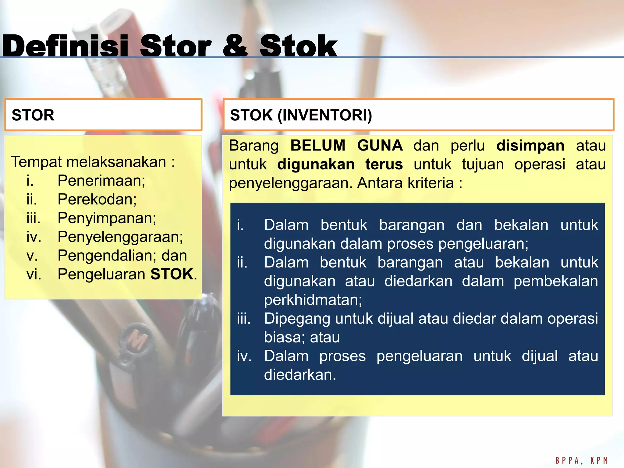 Pengurusan stor | PDF