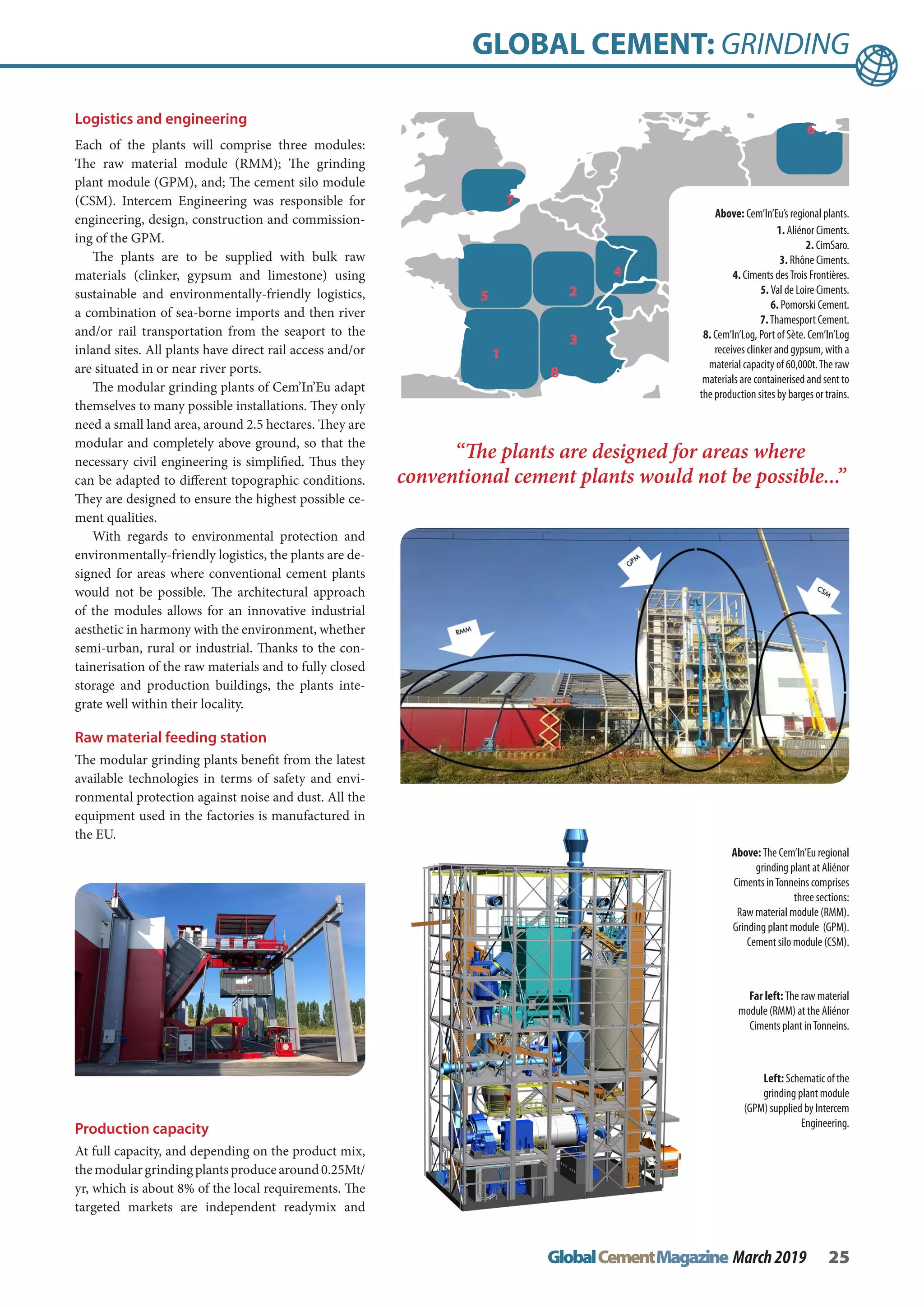Article global cement magazine paru en mars 2019 - European regional ...