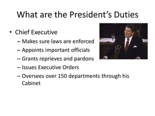 Article II - The Executive Branch | PPT