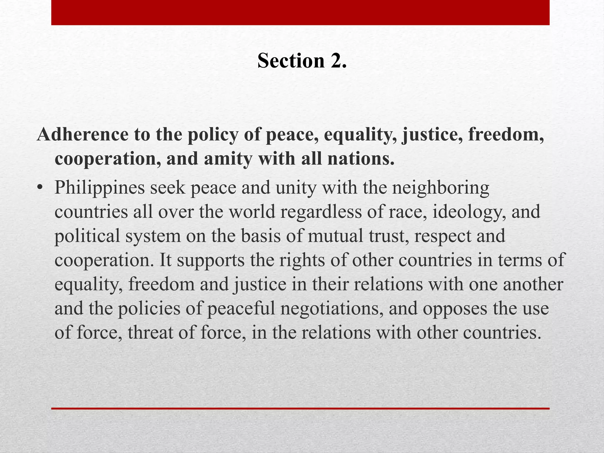 Article II Philippine Constitution | PPTX
