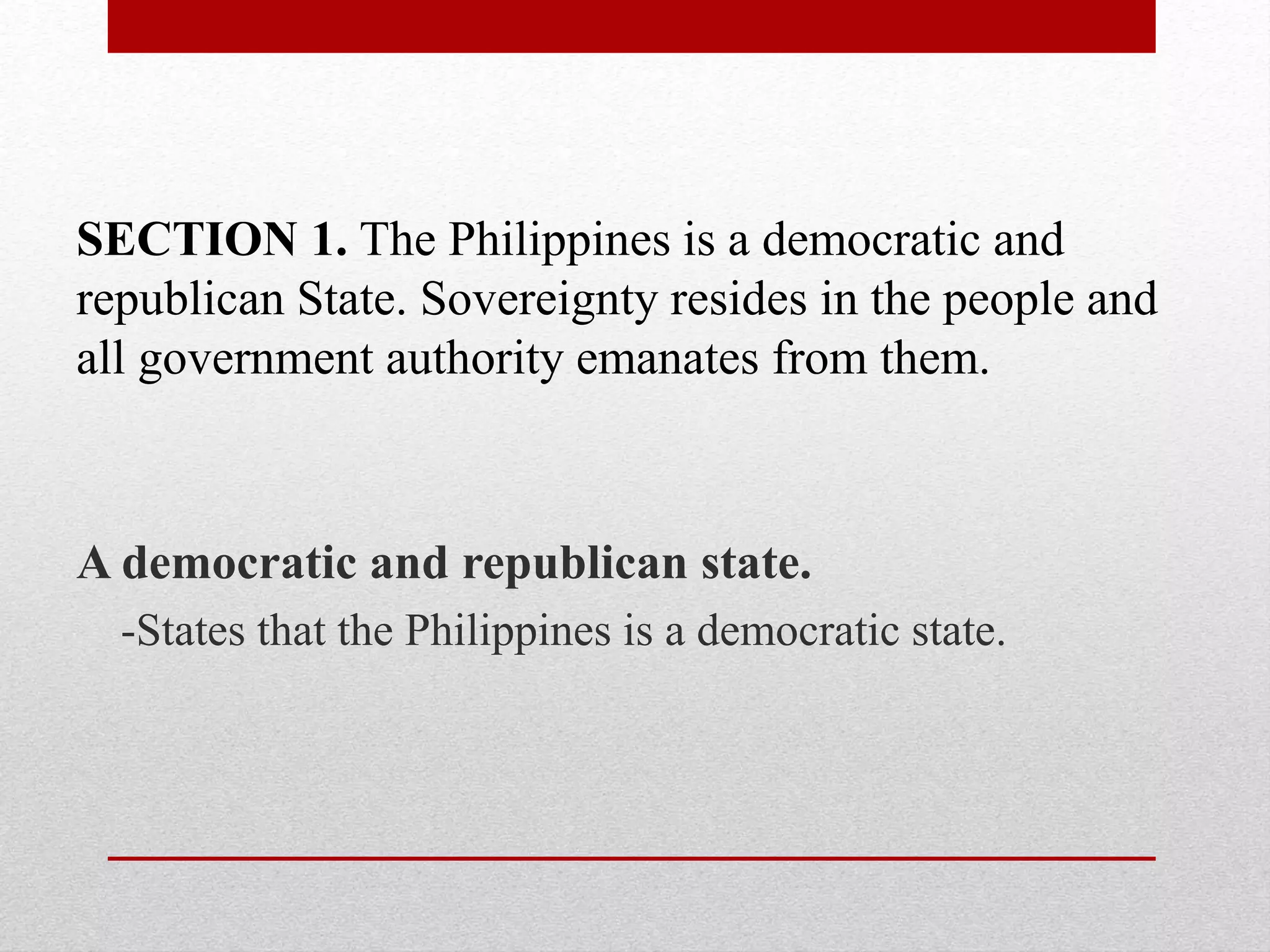 Article II Philippine Constitution | PPTX