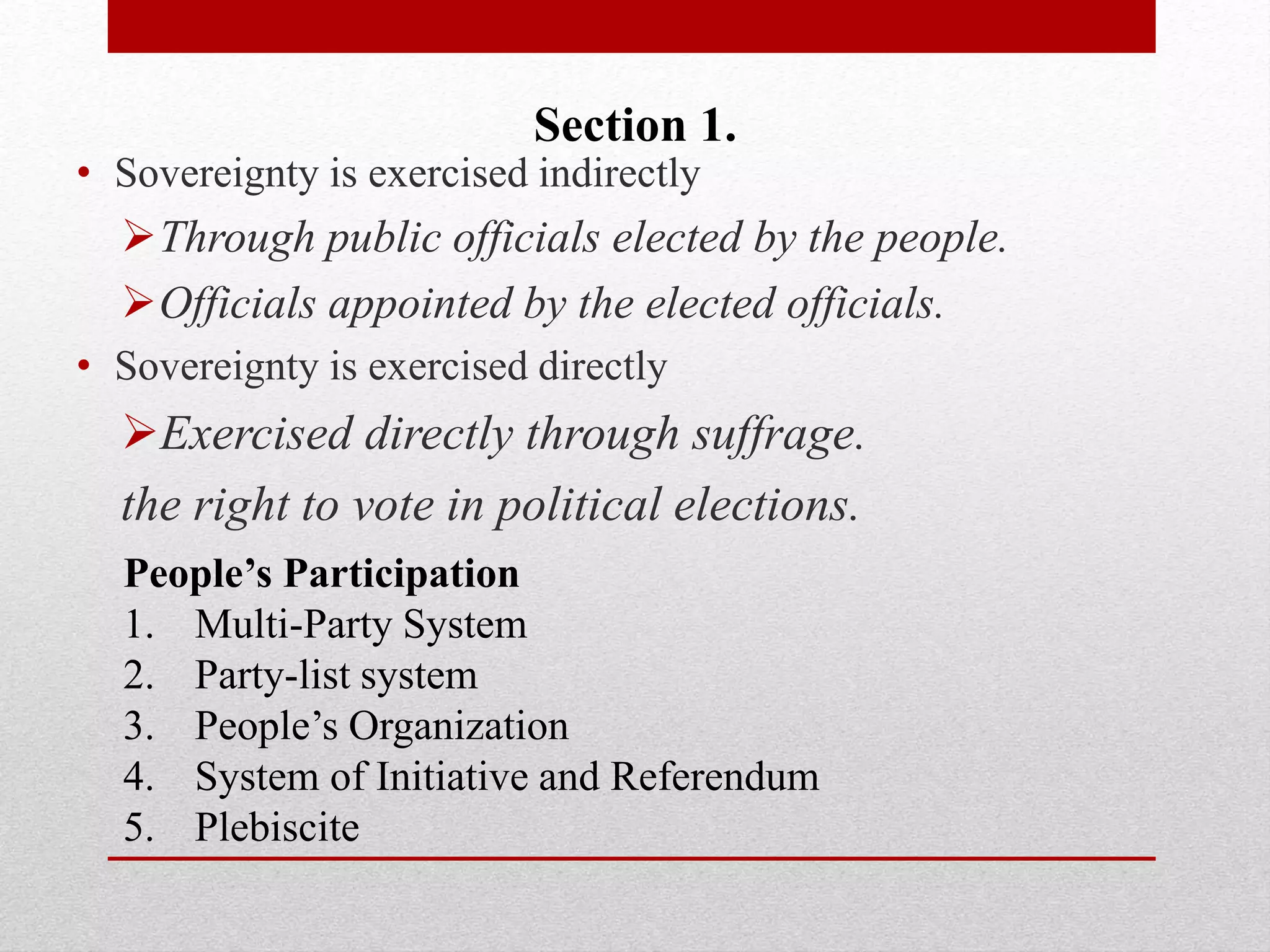 Article II Philippine Constitution | PPTX