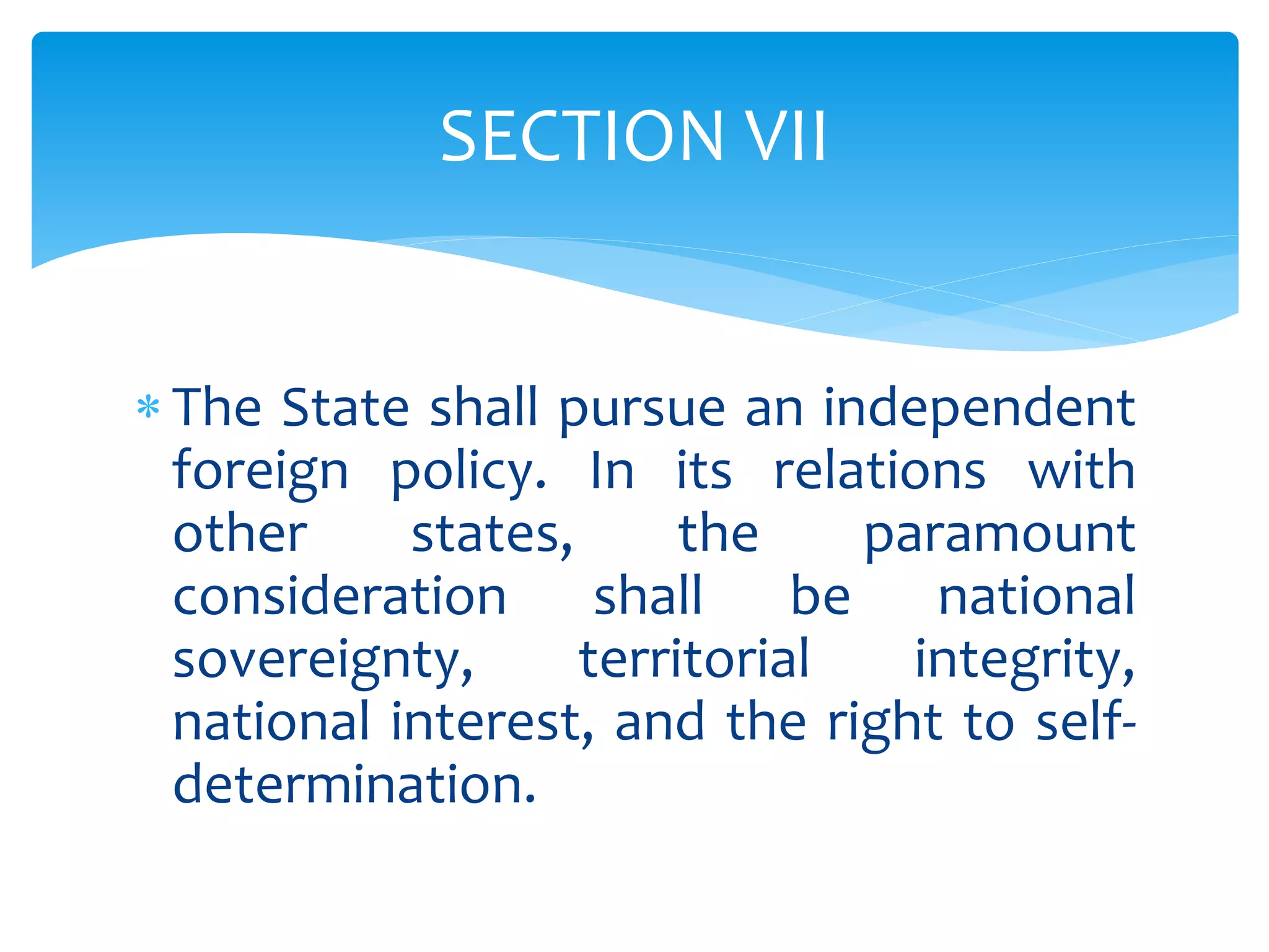 Article II: Declaration of Principles and State Policies | PPTX