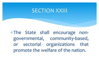 Article II: Declaration of Principles and State Policies | PPTX