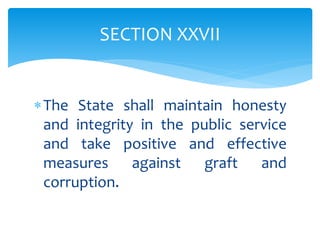 Article II: Declaration of Principles and State Policies | PPTX