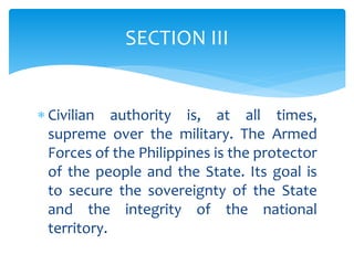 Article II: Declaration of Principles and State Policies | PPTX