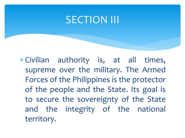 Article II: Declaration of Principles and State Policies | PPTX