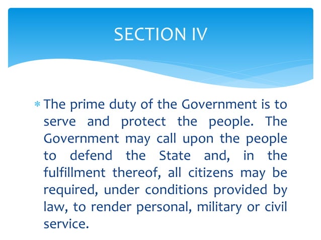 Article II: Declaration of Principles and State Policies | PPTX