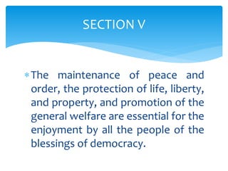 Article II: Declaration of Principles and State Policies | PPTX