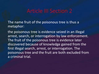 Philippine Bill of Rights Article III Section 2 | PPTX