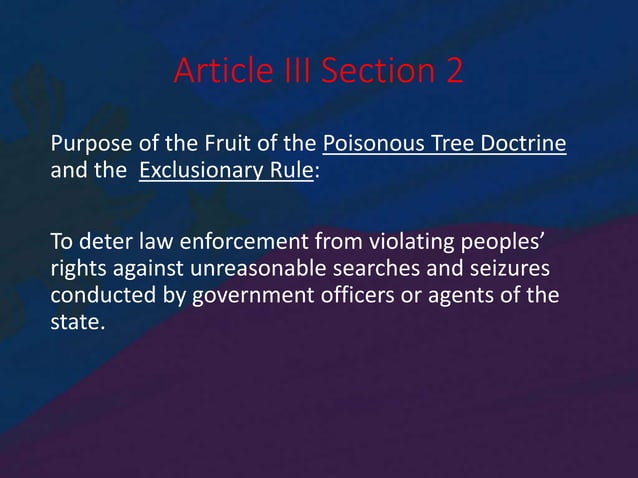Philippine Bill of Rights Article III Section 2 | PPTX | Crime ...