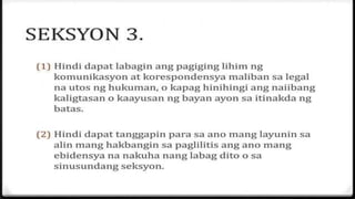 Article III - Bill of Rights 1987.pptx