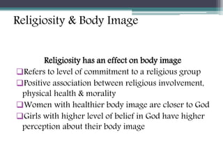 Article impact of media and socio cultural factors on body image | PPTX