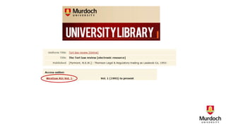 Peer Reviewed Journals Using UlrichsWeb | PPSX