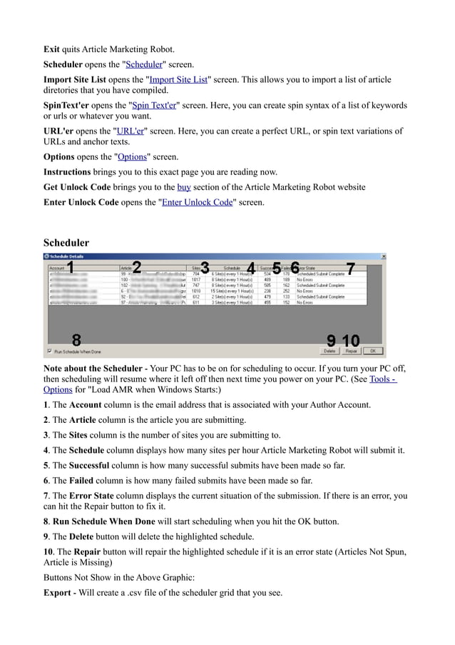 Article marketing robot_instructions_how_to | ODT