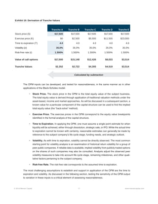 Mercer Capital | A Layperson's Guide to the Option Pricing Model | PDF