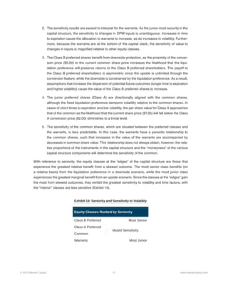 Mercer Capital | A Layperson's Guide to the Option Pricing Model | PDF