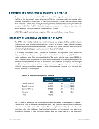 Mercer Capital | A Layperson's Guide to the Option Pricing Model | PDF