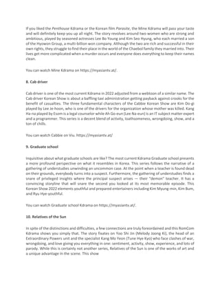 Article My Asian Tv.docx | Television | Entertainment