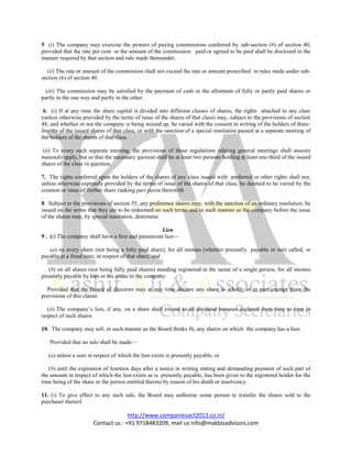 Format of AOA (Article of Association) as per New Companies Act 2013 | DOCX